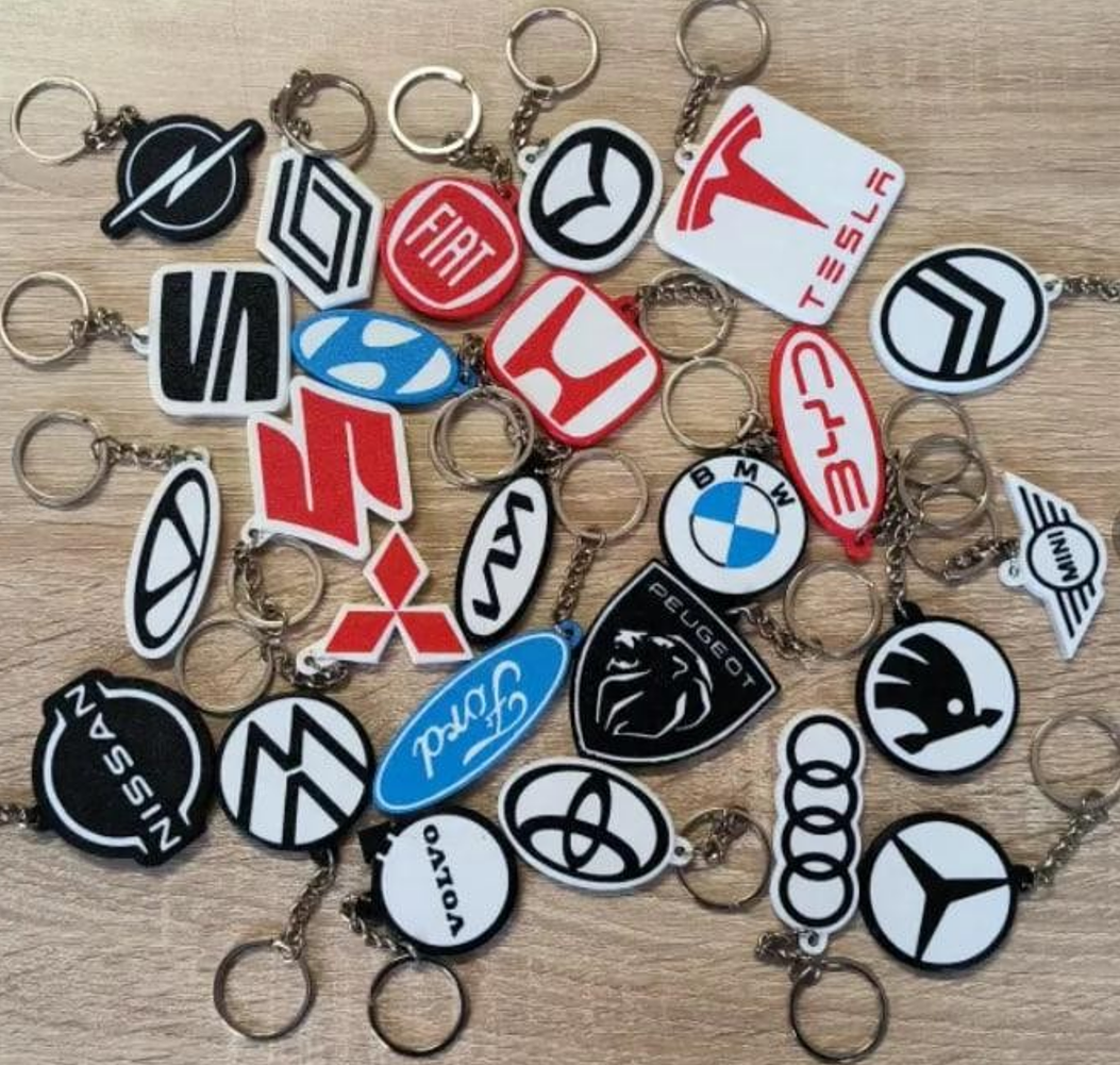 CAR LOGO KEYCHAINS STL – 3DM